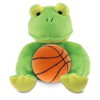 DolliBu Soft Huggable Frog Stuffed Animal with Basketball Plush - 6 ...