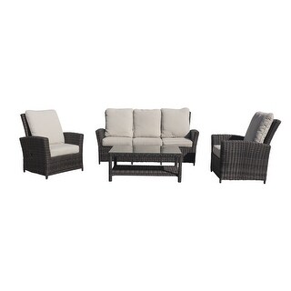 Courtyard Casual Cheshire Recline 4 pc Sofa Set Includes: One Recline ...