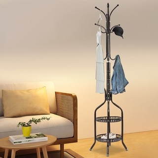 Metal Coat Hanger Stand Coat Rack For Entryway Living Room - Bed Bath ...
