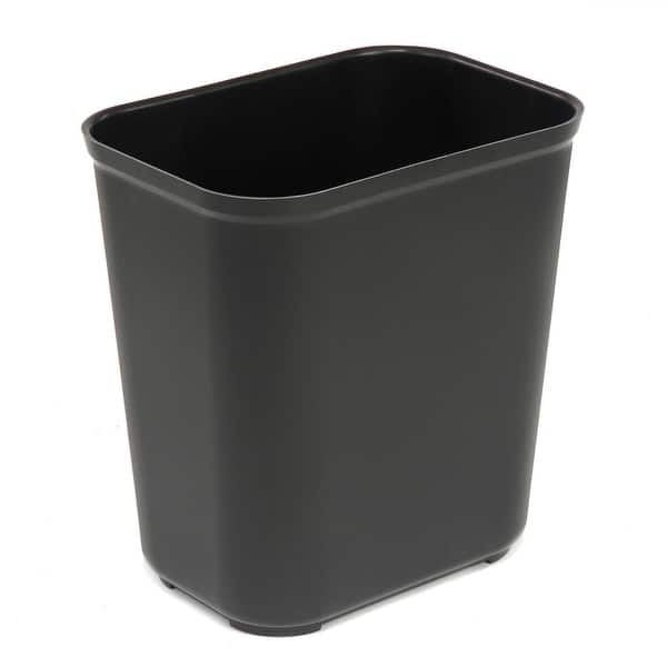 7 Gallon Fire Resistant Plastic Wastebasket - Black - 10.5"L x 14.5"W x ...