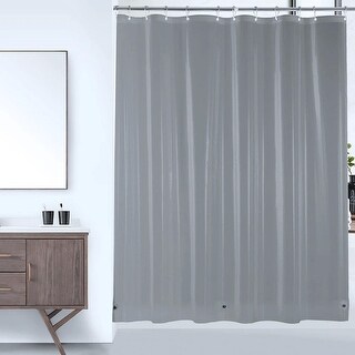 Shower Curtain Waterproof Plastic Clear Bath Curtains Transparent - Bed ...