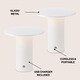 JONATHAN Y Gio 7.5" Rechargeable/Cordless Dimmable Integrated LED Table ...