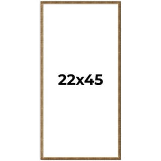 22x45 Frame Gold Kingsley Distressed Solid Wood Picture Frame Width ...