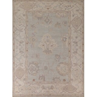 Muted Color Green Oushak Vegetable Dye Area Rug Handmade Wool Carpet ...