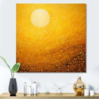 Designart "Moon Lemon Light Fantasy I" Moon Wall Art - Bed Bath ...