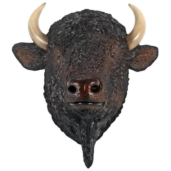 Design Toscano Large Scale Buffalo of the Great Plains Trophy Wall ...