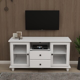 Wood Universal TV Stand Showcase Dishware Cabinet Tall Media Console ...