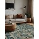 Ginza Six Machine Washable Green Area Rug - Bed Bath & Beyond - 40686328