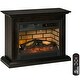 31" Electric Fireplace with Dimmable Flame Effect and Mantel, Space ...