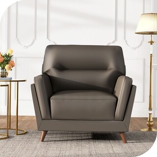 Modern Armchairs Luxurious Genuine Leather Single Sofa - Bed Bath ...