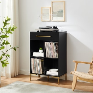 Crosley Enzo Medium Record Storage Media Console - On Sale - Bed Bath ...
