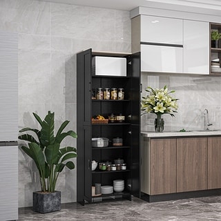 HOMCOM 72" Freestanding Kitchen Pantry - Bed Bath & Beyond - 37515174