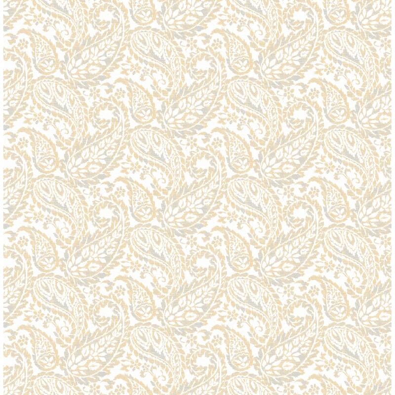 Madelyn, Adrian Honey Paisley Wallpaper - Bed Bath & Beyond - 31975019