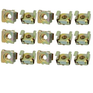 15pcs M5x0.8mm 65Mn Spring Steel Captive Cage Nut for Server Shelf ...