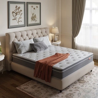 Sweetnight 10 inch Pocket Spring Hybrid Mattress in a Box - Bed Bath & Beyond - 39129439