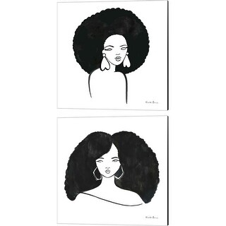 Farida Zaman 'Afro Girl' Canvas Art (Set of 2) - Bed Bath & Beyond ...