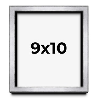 9x10 Shadow Box Frame Silver | 1.375 Inches Deep Real Wood - Bed Bath ...