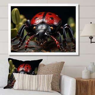 Designart "Insects Bugs Portrait Stunning II" Animals Framed Wall Art ...