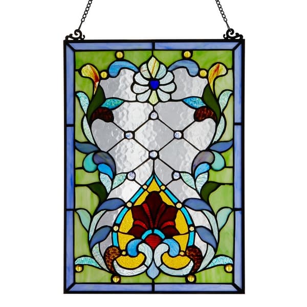 Multicolor Entwined Vines River of Goods Stained Glass Window Panel ...