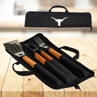 NCAA Texas University at Austin Longhorns 3 Piece BBQ Tool Set with ...