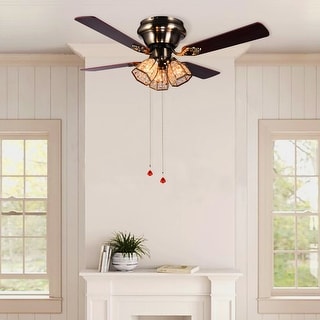 48 inch Ceiling Fan With Light For Remote Control - Green ancient - Bed ...