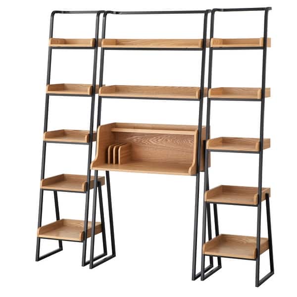 Lifestorey Estanier 2-Piece Ladder Desk and Shelf Set - On Sale - Bed ...