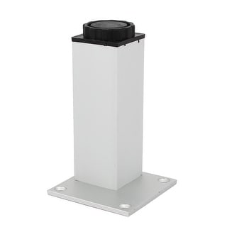 Unique Bargains120mm Height Aluminum Square Base Adjustable Cabinet Leg ...