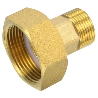 Brass Pipe Fitting Water Meter Coupling Female x Male Thread Hex ...