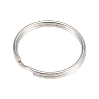 100pcs Split Key Ring Open Jump Connector, Nickel Plated Iron - Bed ...