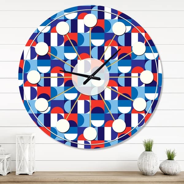 polka dot clock