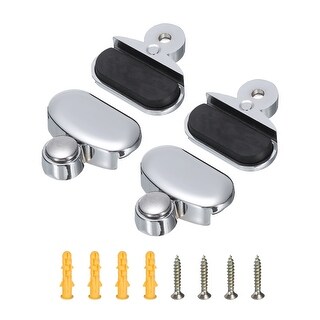 Zinc Alloy Mirror Floating Glass Clip Set Wall Mounted Mirrors Bracket ...