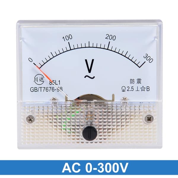 AC 0-300V Analog Panel Voltage Gauge Volt Meter 85C1 2.5% Error Margin ...