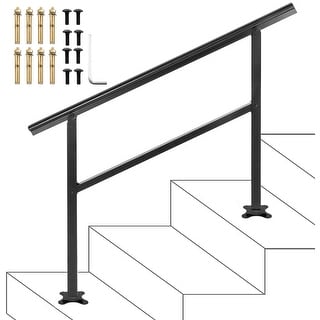 Outdoor Stair Railing Kit, Handrails , Adjustable Angle - Bed Bath ...