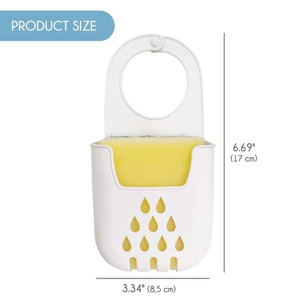 2 pcs Kitchen Sink Sponge Holder with Hanger, Kitchen Sink Basket for ...