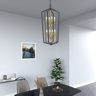 Modern 8-light Cube Chandelier Kitchen Island Geometric Pendant Lights ...