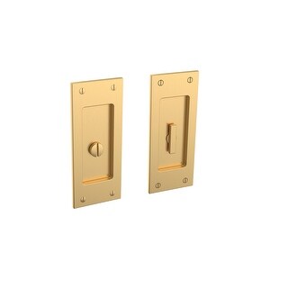 Baldwin Santa Monica Privacy Pocket Door Set with Door Pull from the ...