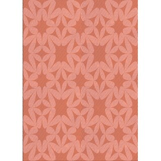 Ahgly Company Machine Washable Transitional Bright Orange Area Rugs ...