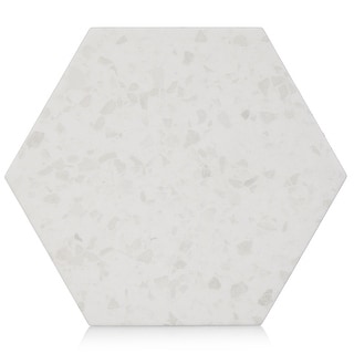 Industry Tile 8x10 Hexagon Spark White Porcelain Tile - Bed Bath ...