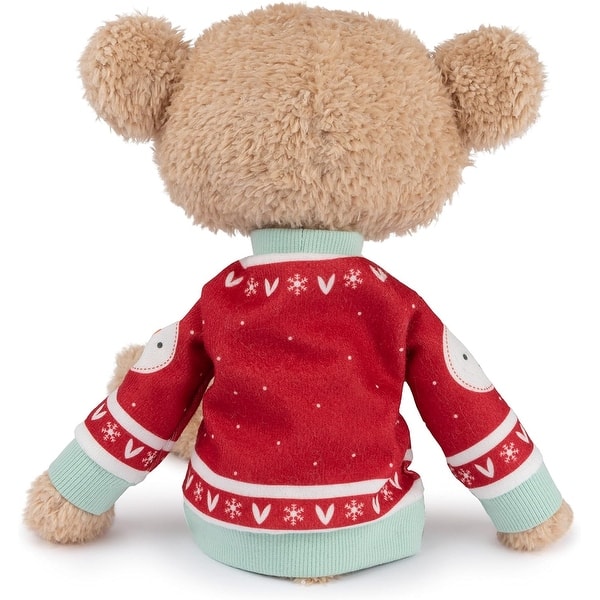 Gund Classic Teddy Bear Toy, Toothpick Sleigh With Holiday Sweater, 15 ...