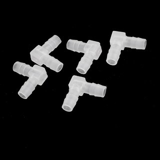 2 Way L Shape Air Water Line Coupling 5/16" Dia Hose Joiner 5 Pcs ...