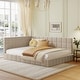 Full Size Upholstered Daybed/Sofa Bed with L-shaped Headboard - Bed ...