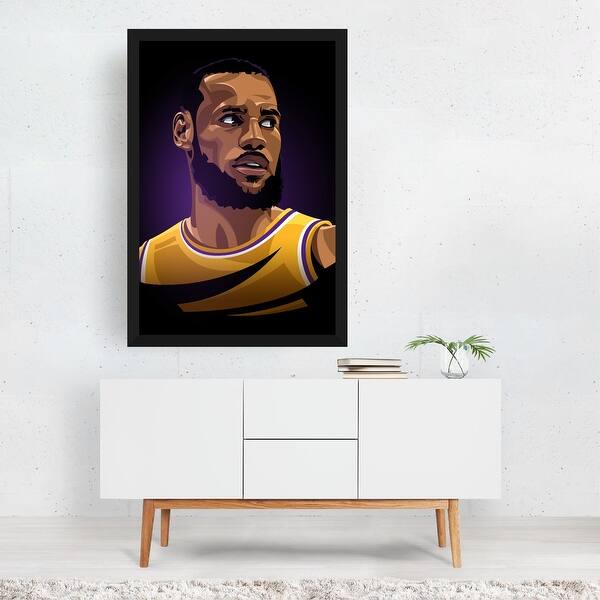 LeBron James Illustrations Dorm Art Sports Art Print/Poster - Bed Bath ...