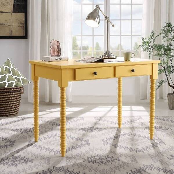Vanity Table Home Office Computer Desk Yellow - Bed Bath & Beyond ...
