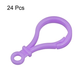 Plastic Lobster Clasps, Claw Snap Hooks for Keychains DIY Purple 24Pcs ...