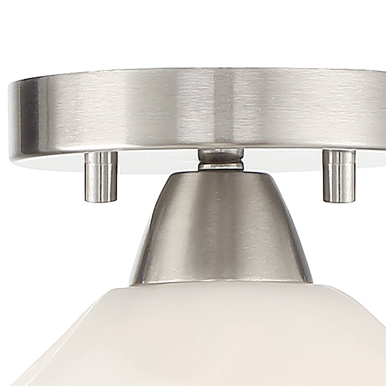 Lavery Camrin Brushed Nickel & Opal Glass 3 Light Chandelier - Bed Bath ...