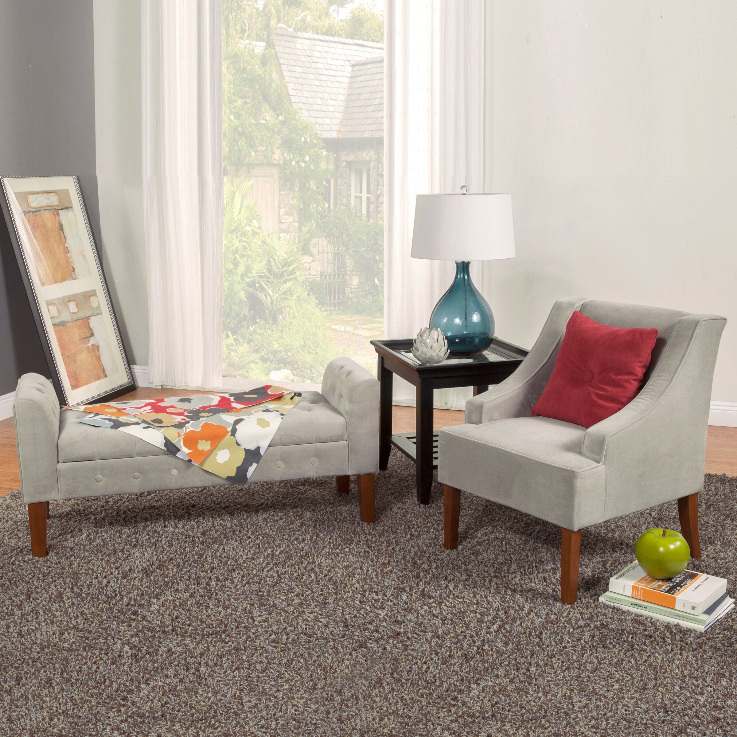 Copper Grove Malakoff Navy Velvet Storage Bench/ Settee - On Sale - Bed ...