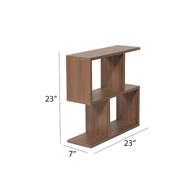 Lon Rectangle 4 Shelves End Table, 23 inch Skinny End Table for Living ...