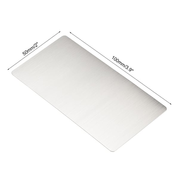 Blank Metal Card Brushed 201 Stainless Steel Plates - Bed Bath & Beyond ...