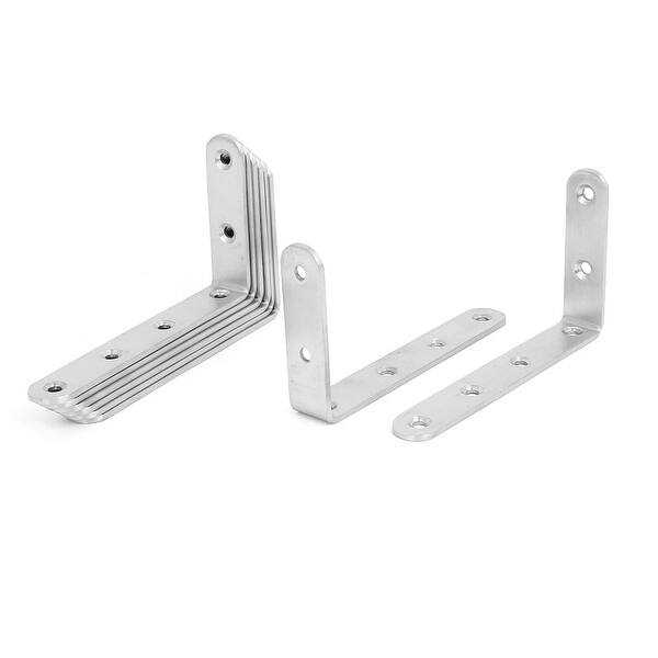 125mmx75mmx3mm Stainless Steel L Shaped Angle Brackets Shelf Supports ...