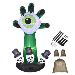 6 ft Halloween Inflatables Hands Skeleton for Outdoor Party Decor - Bed ...